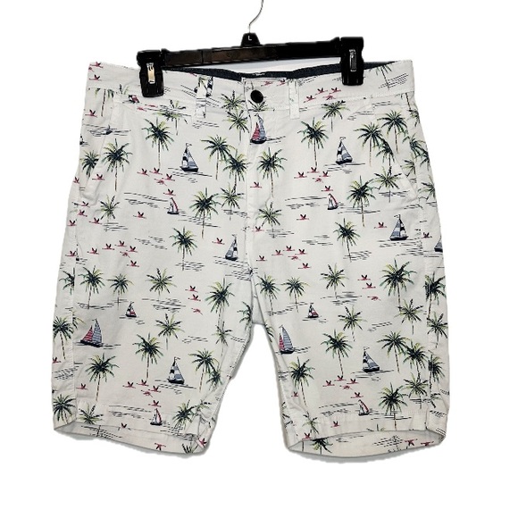 Free Planet | Shorts | Free Planet Mens Tropical Print Nautical Board ...